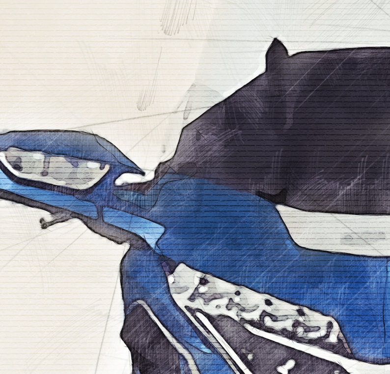 HONDA Goldwing Touring 2020 Front/rear Red/blue/black Art | Etsy