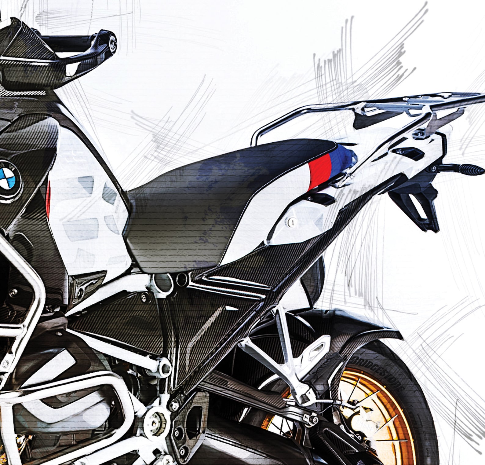 BMW R 1250 GS Adventure 2020 Art Sketch Poster no Frame - Etsy