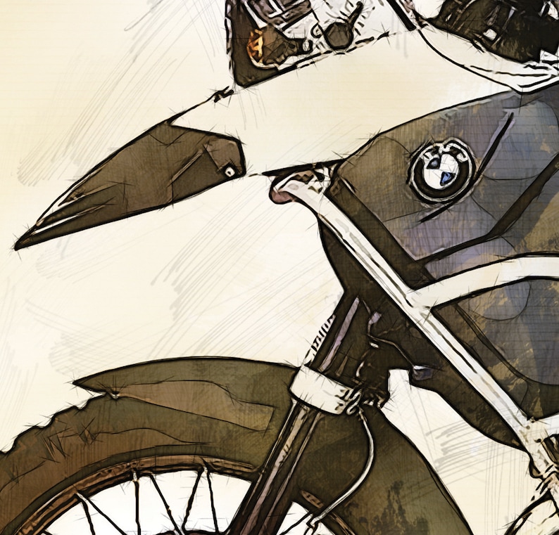 BMW R1200GS Adventure - 2006, Art Sketch Poster [no Frame] - Etsy