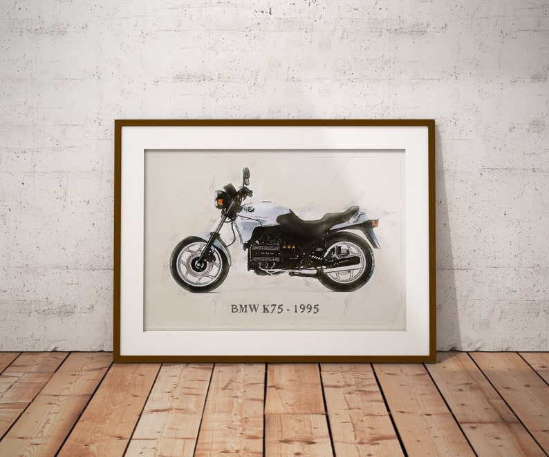 BMW K75 (1995), Art Sketch Poster [no Frame] - Etsy