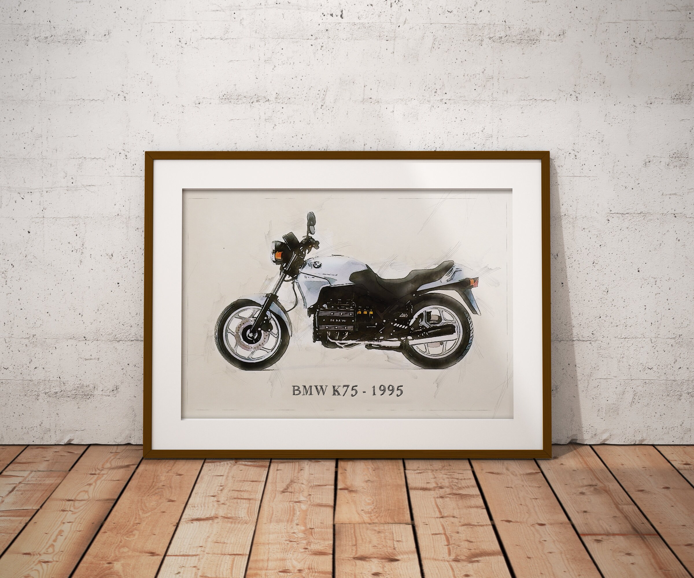 BMW K75 (1995), Art Sketch Poster [no Frame] - Etsy