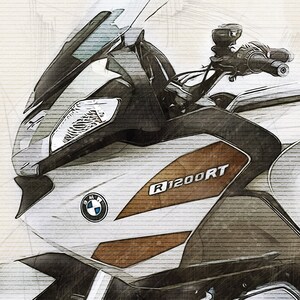 BMW R 1200 RT (2013), Art Sketch Poster [no Frame] - Etsy