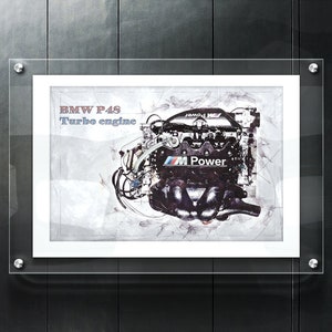 BMW P48 Turbo - Engine, Art Sketch Poster [no Frame] - Etsy