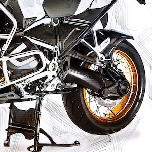BMW R 1250 GS Adventure - 2020, Art Sketch Poster [no Frame] - Etsy