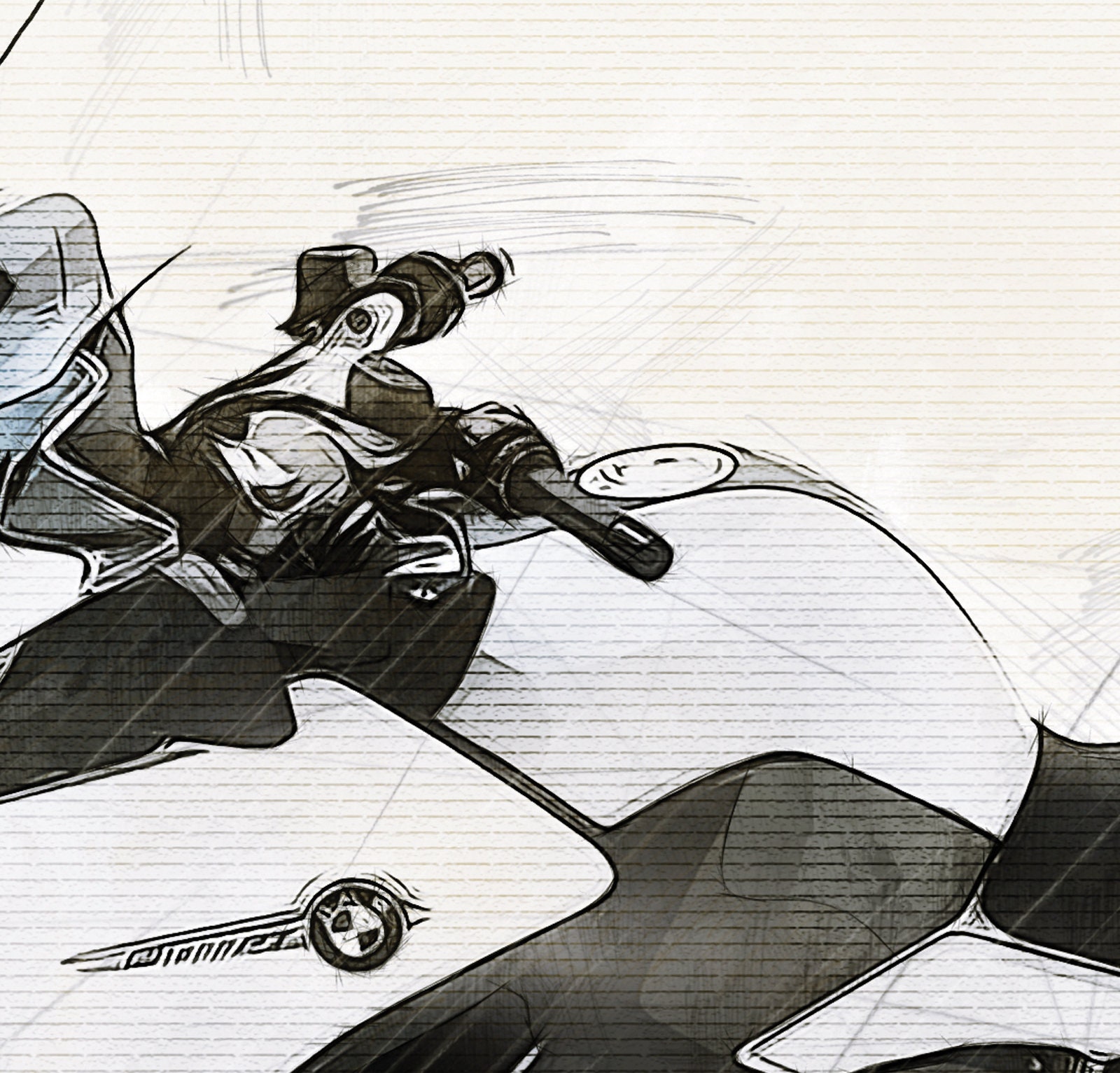 BMW R 1200 RT art sketch poster no frame | Etsy