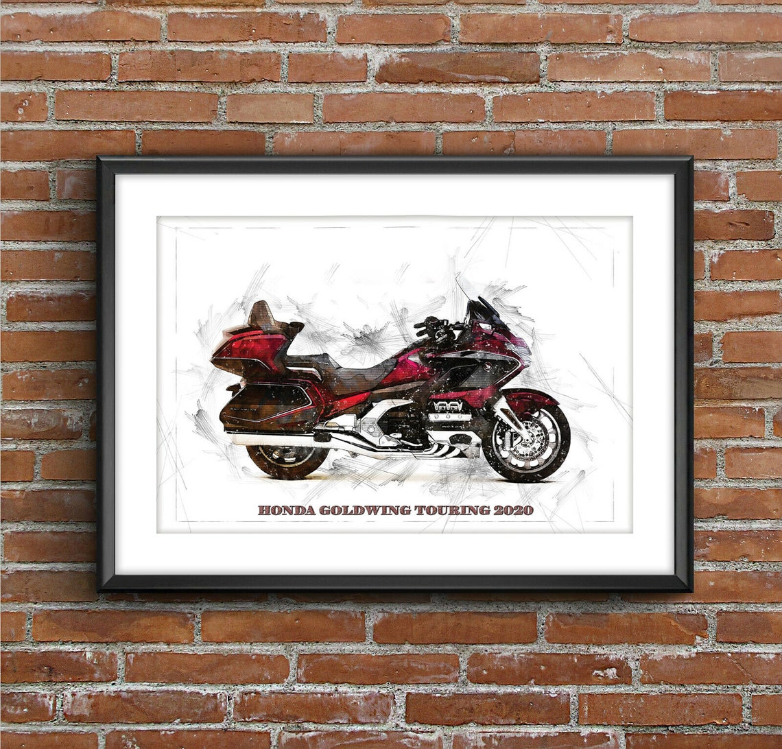 HONDA Goldwing Touring 2020 Art Sketch Poster no Frame - Etsy