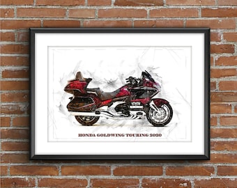 Honda Goldwing Poster - Etsy