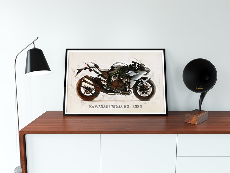 Kawasaki Ninja H2 - 2020, Art Sketch Poster [no Frame] - Etsy