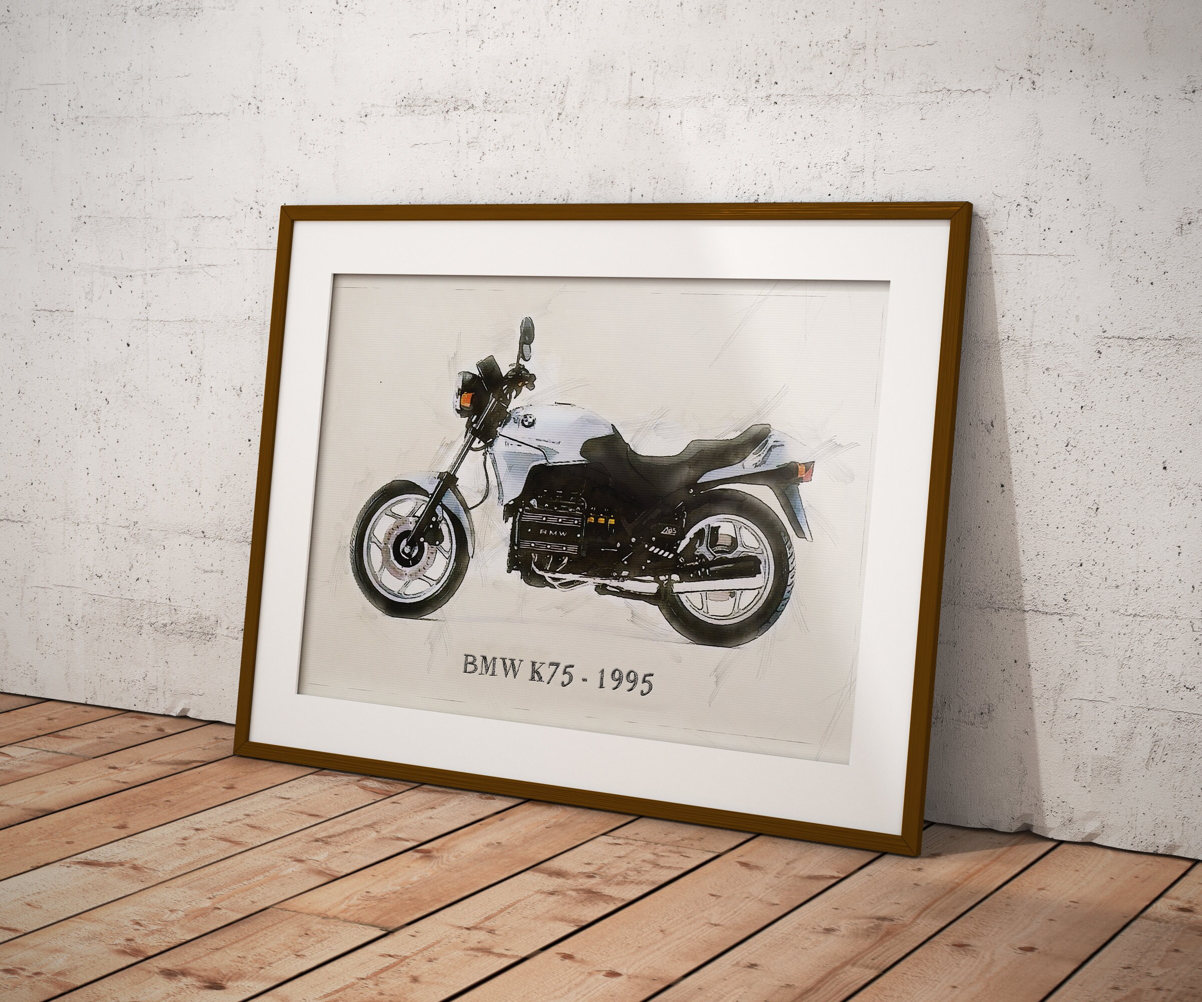 BMW K75 (1995), Art Sketch Poster [no Frame] - Etsy