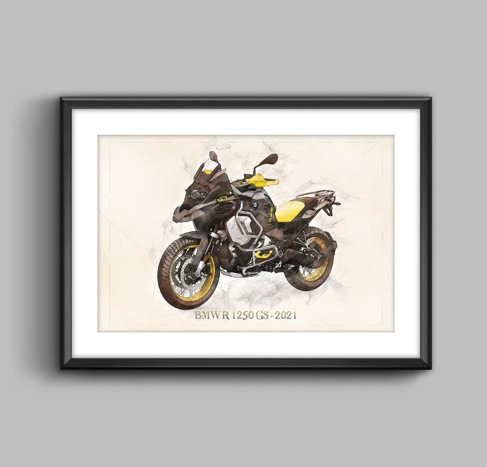BMW R 1250 GS 2021 Art Sketch Poster no Frame - Etsy
