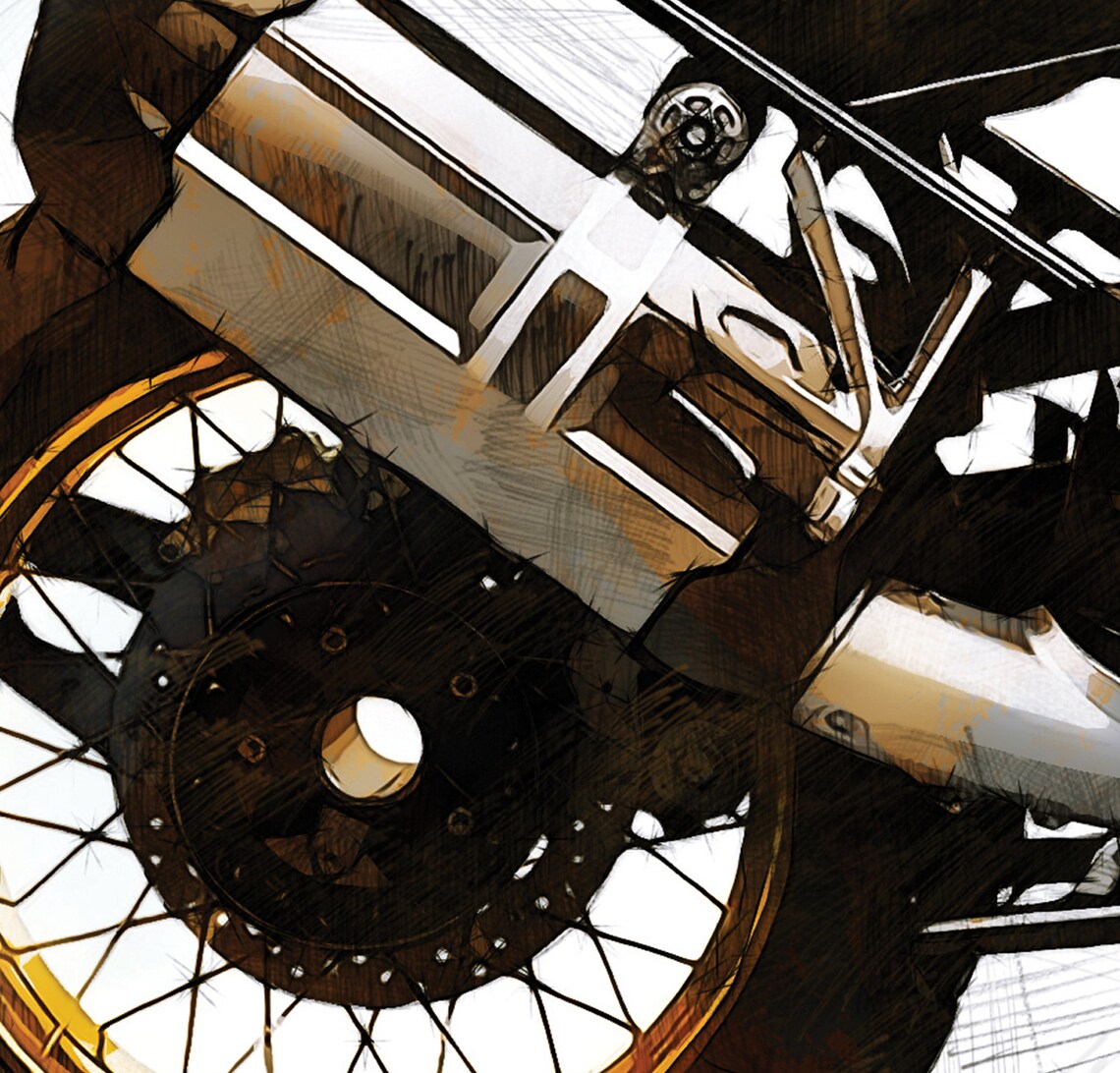 BMW R 1250 GS Adventure 2020 art sketch poster no frame | Etsy