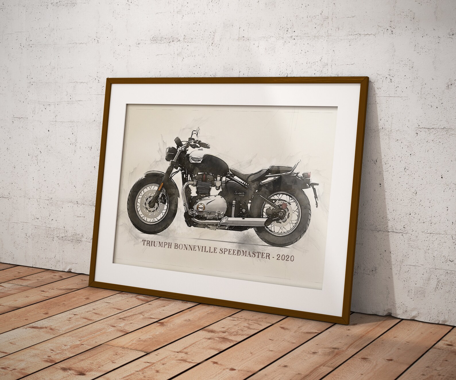 Triumph Bonneville Speedmaster 2020 Art Sketch Poster no | Etsy