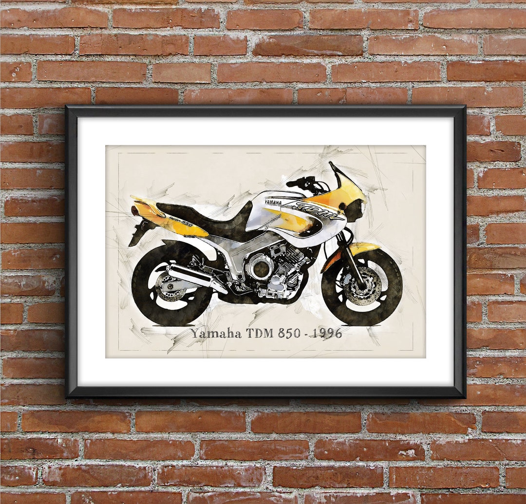 Yamaha TDM 850 1996, Art Sketch Poster no Frame - Etsy
