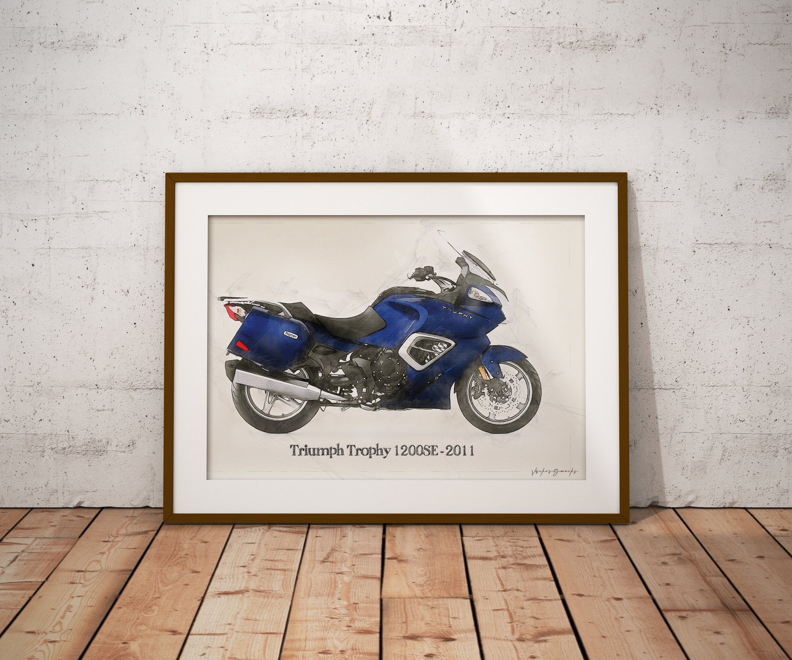 Triumph Trophy 1200 SE 2011 Art Sketch Poster no Frame - Etsy
