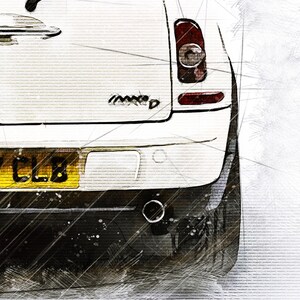 Mini Cooper - Clubman, Art Sketch Poster [DIGITAL] - Etsy