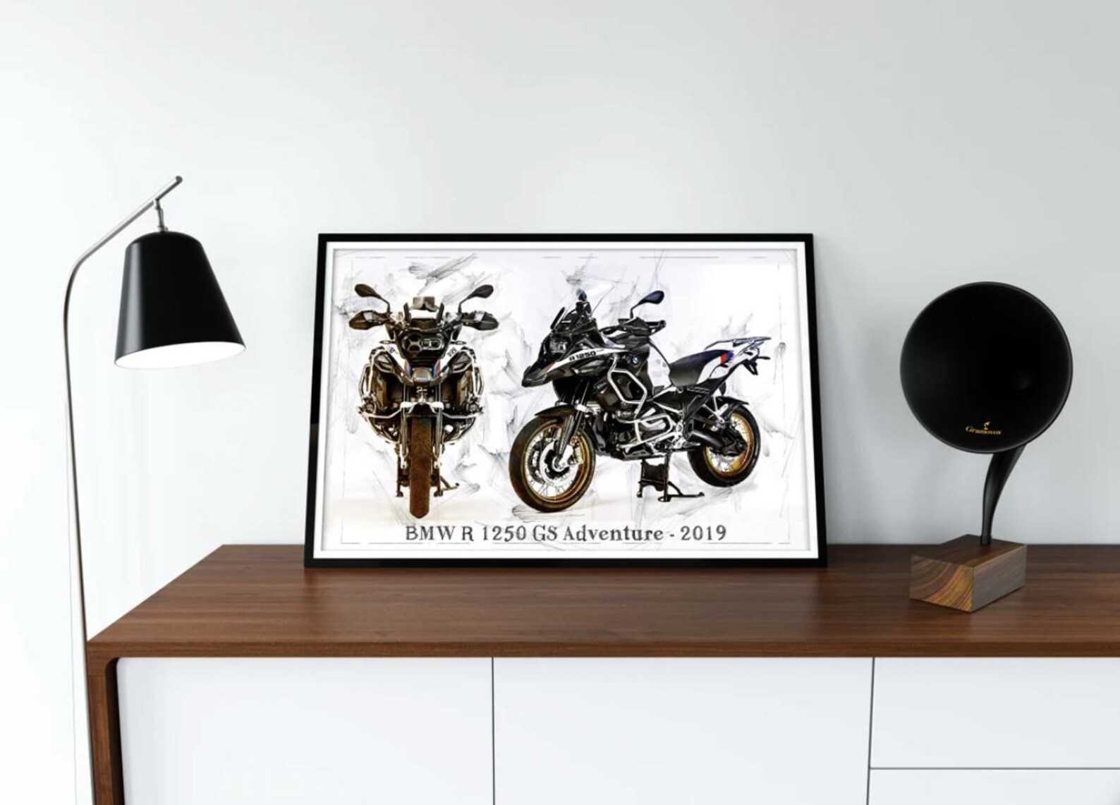 BMW R 1250 GS Adventure - 2019, Art Sketch Poster [DIGITAL] - Etsy