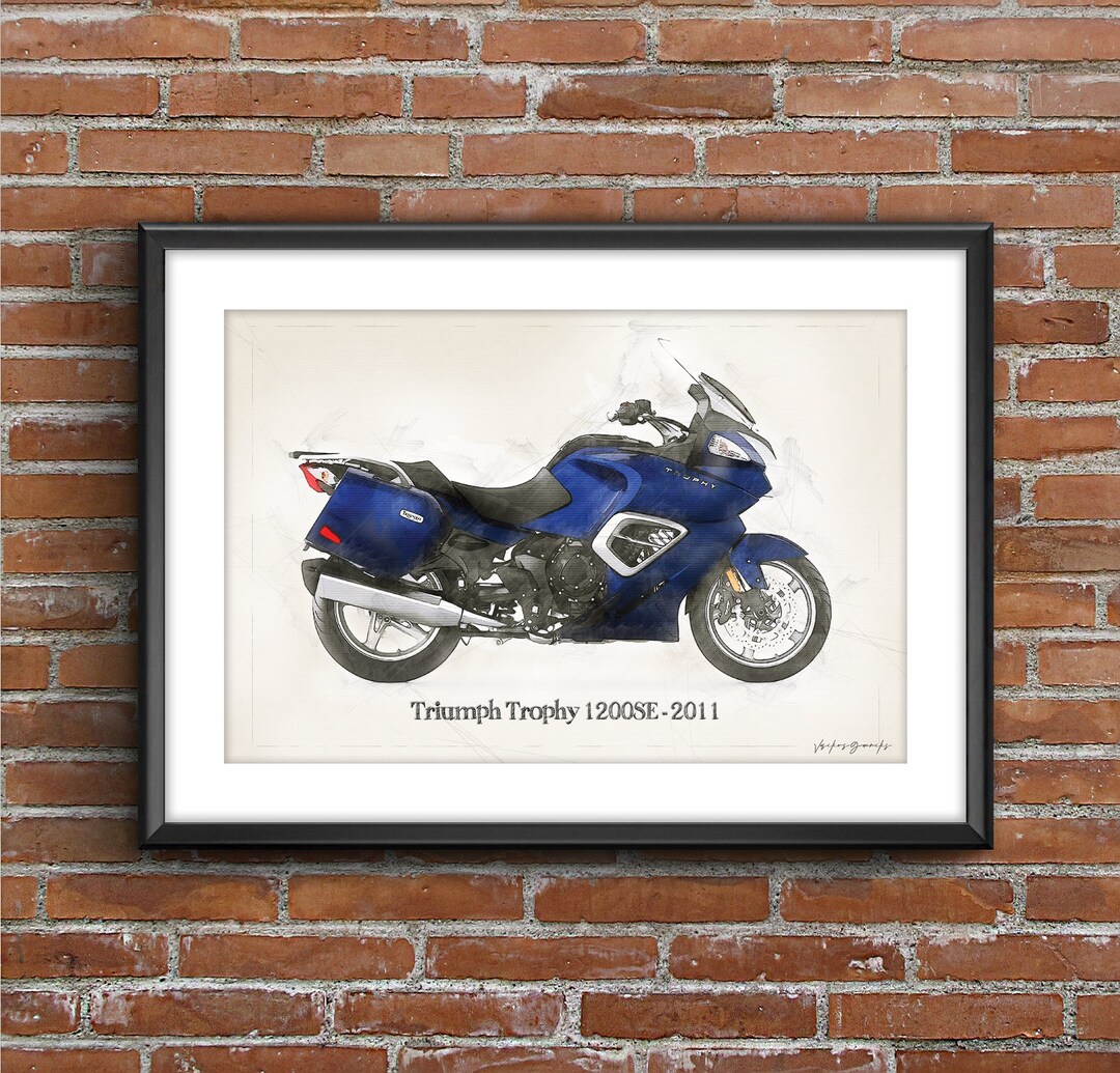 Triumph Trophy 1200 SE - 2011, Art Sketch Poster [no Frame] - Etsy