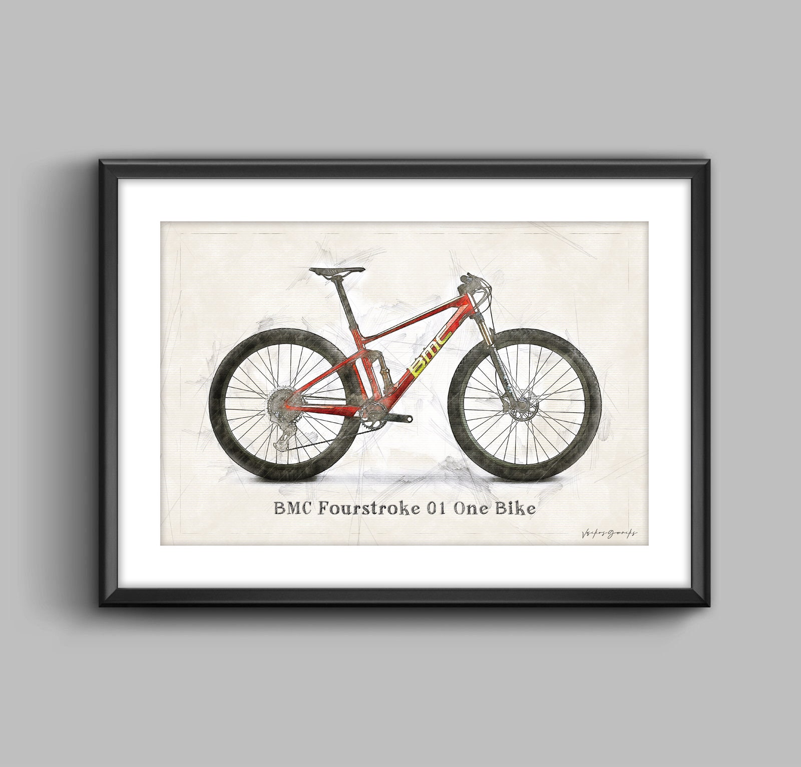 BMC Fourstroke 01 One Bike - Art Sketch Poster [no Frame] - Etsy