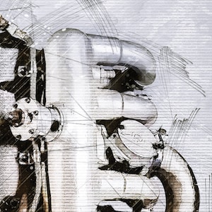 BMW M121 Turbo - Engine, Art Sketch Poster [no Frame] - Etsy