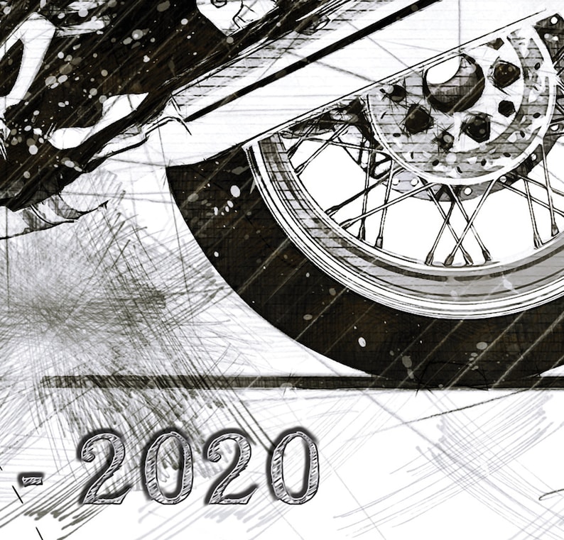 BMW R Ninet /5 2020 Art Sketch Poster no Frame - Etsy