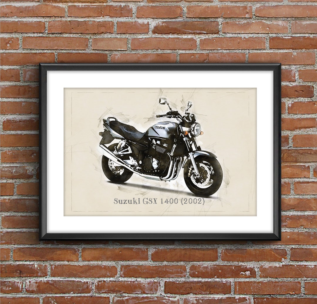 Suzuki GSX 1400 (2002), Art Sketch Poster [without Frame] - Etsy