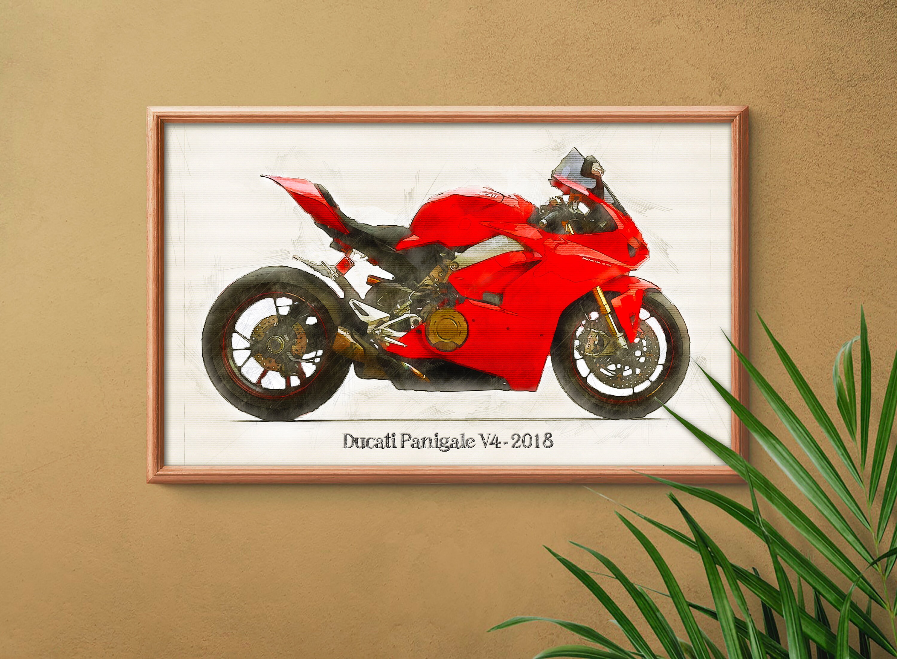 Ducati Panigale V4 - 2018, Art Sketch Poster [no Frame] - Etsy