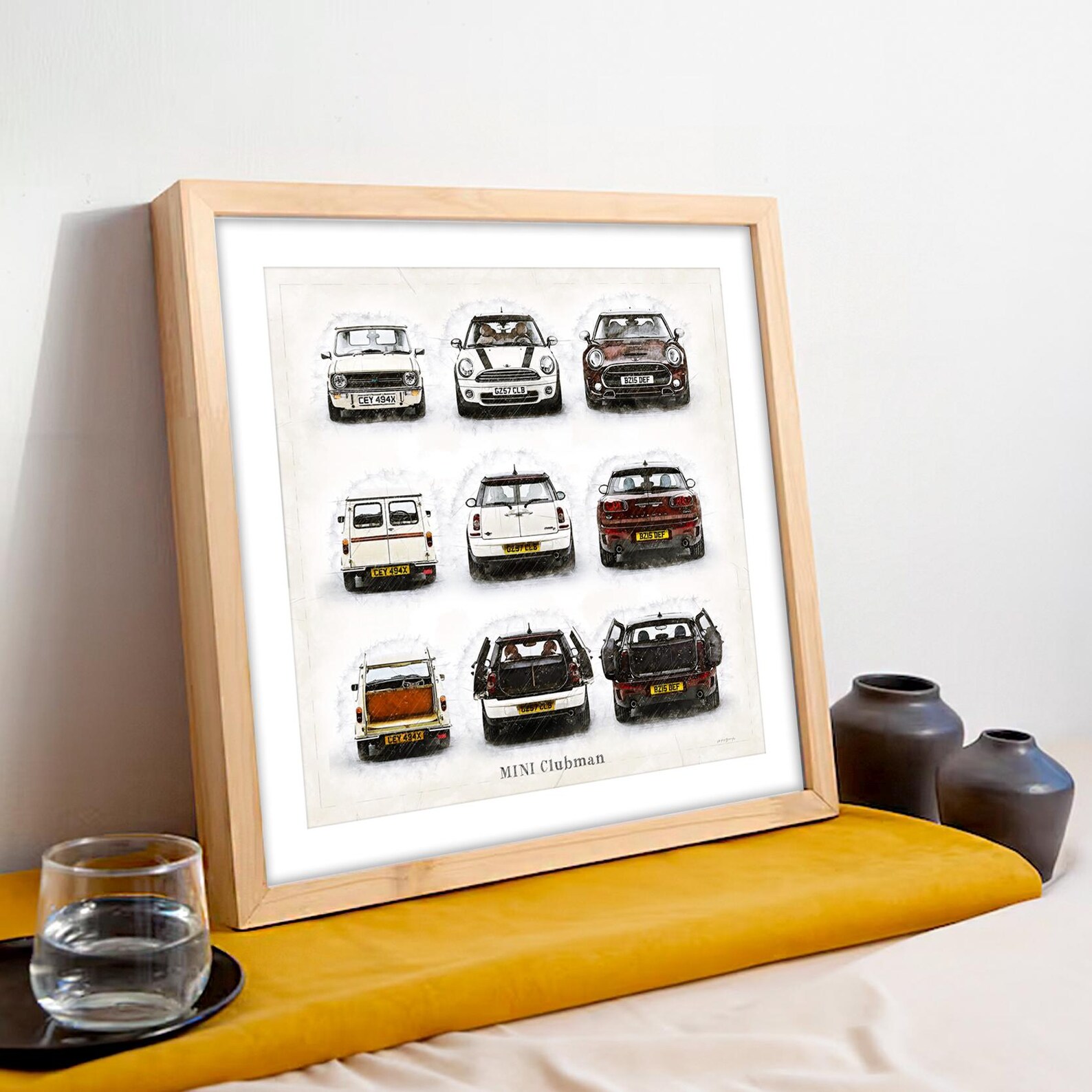 Mini Cooper - Clubman, Art Sketch Poster [DIGITAL] - Etsy