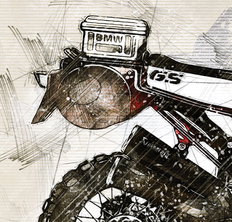 BMW Dakar Rally R1200GS "gaston", Art Sketch Poster [no Frame] - Etsy