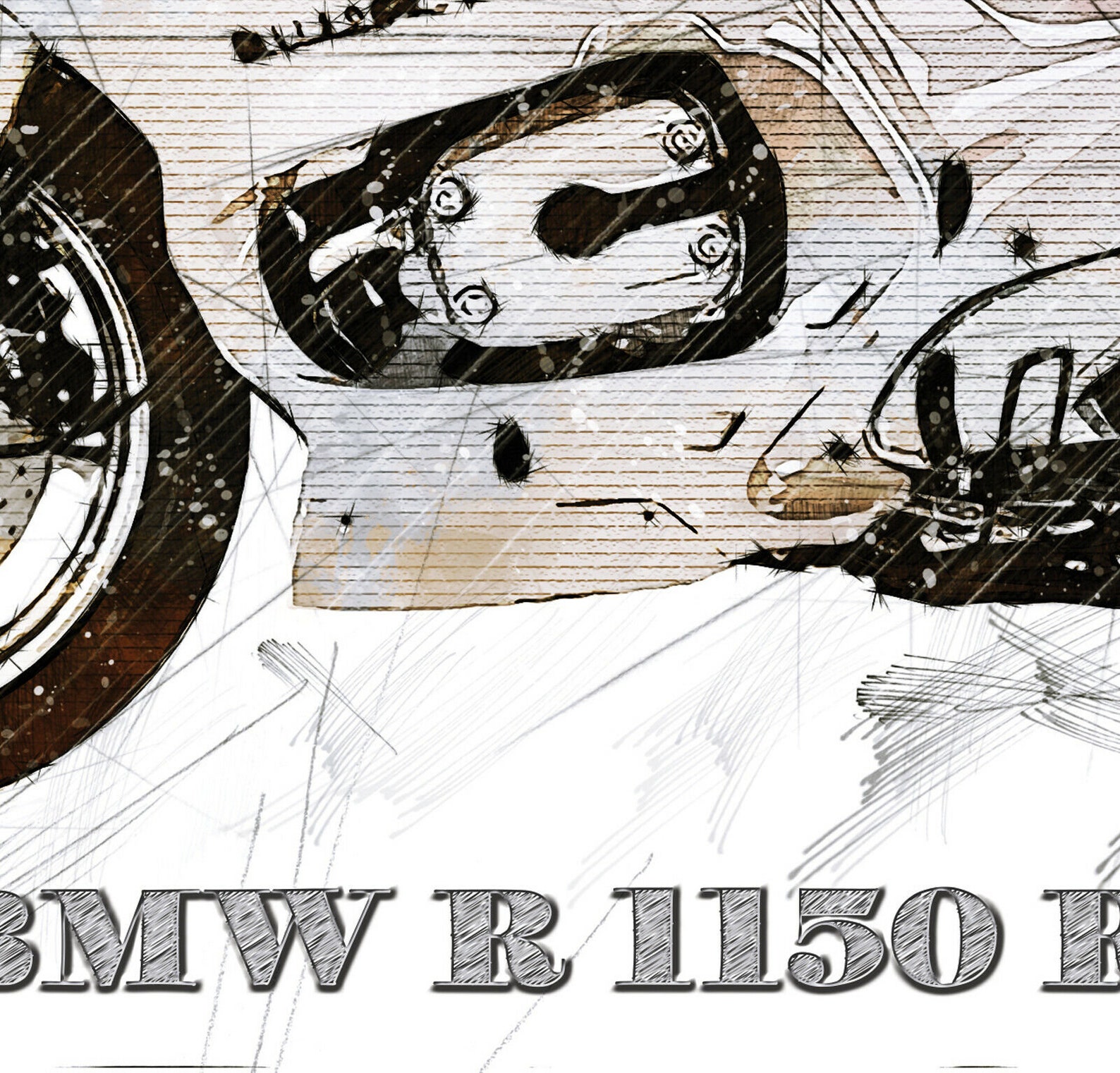 BMW R1150RT 2002 Art Sketch Poster no Frame | Etsy