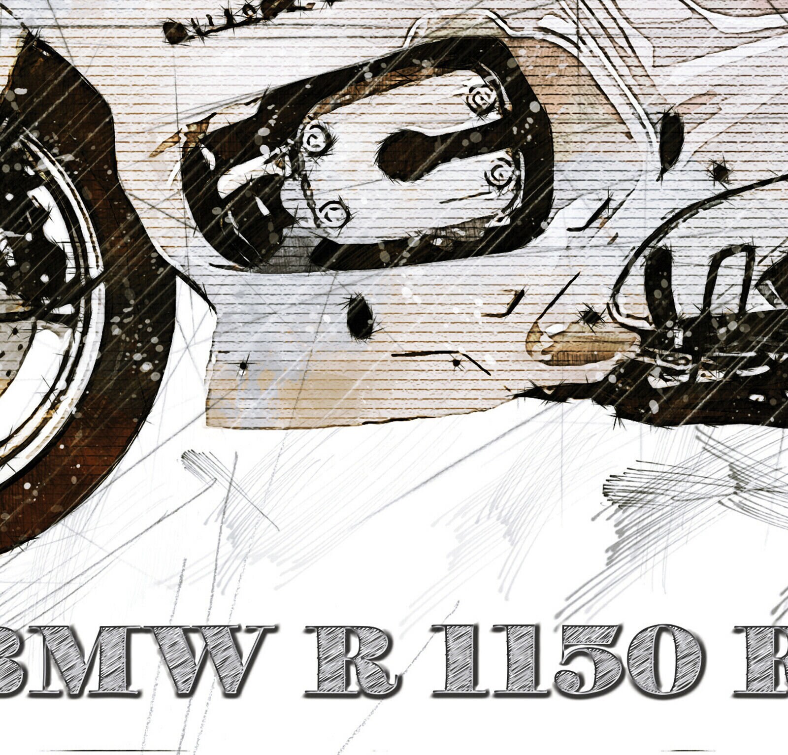 BMW R1150RT 2002 Art Sketch Poster no Frame | Etsy