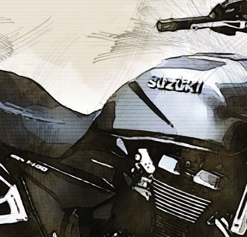 Suzuki GSX 1400 (2002), Art Sketch Poster [without Frame] - Etsy