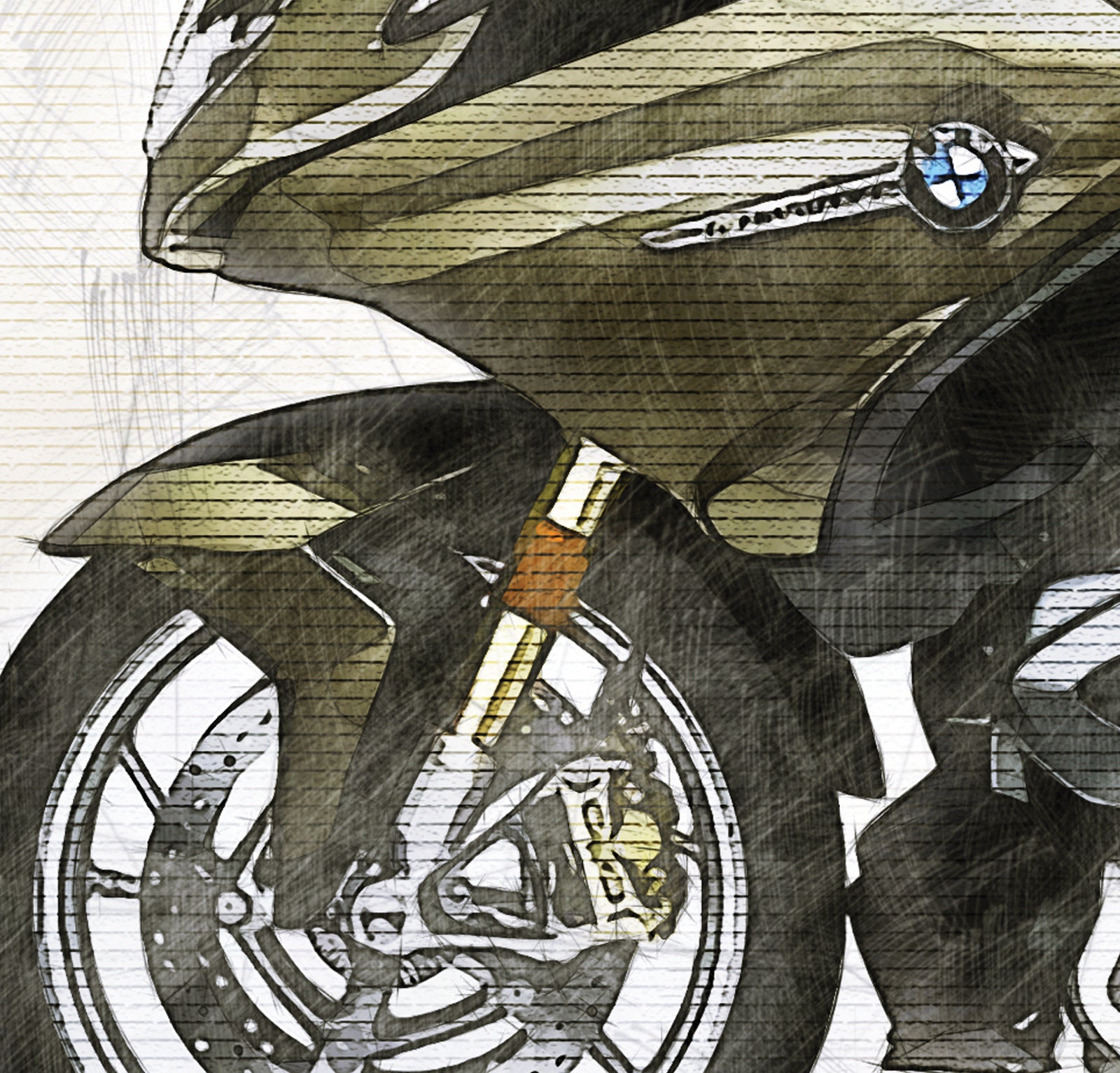 BMW R 1250 RT 2021 Art Sketch Poster no Frame | Etsy