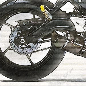 Kawasaki Ninja 650 - 2017, Art Sketch Poster [no Frame] - Etsy