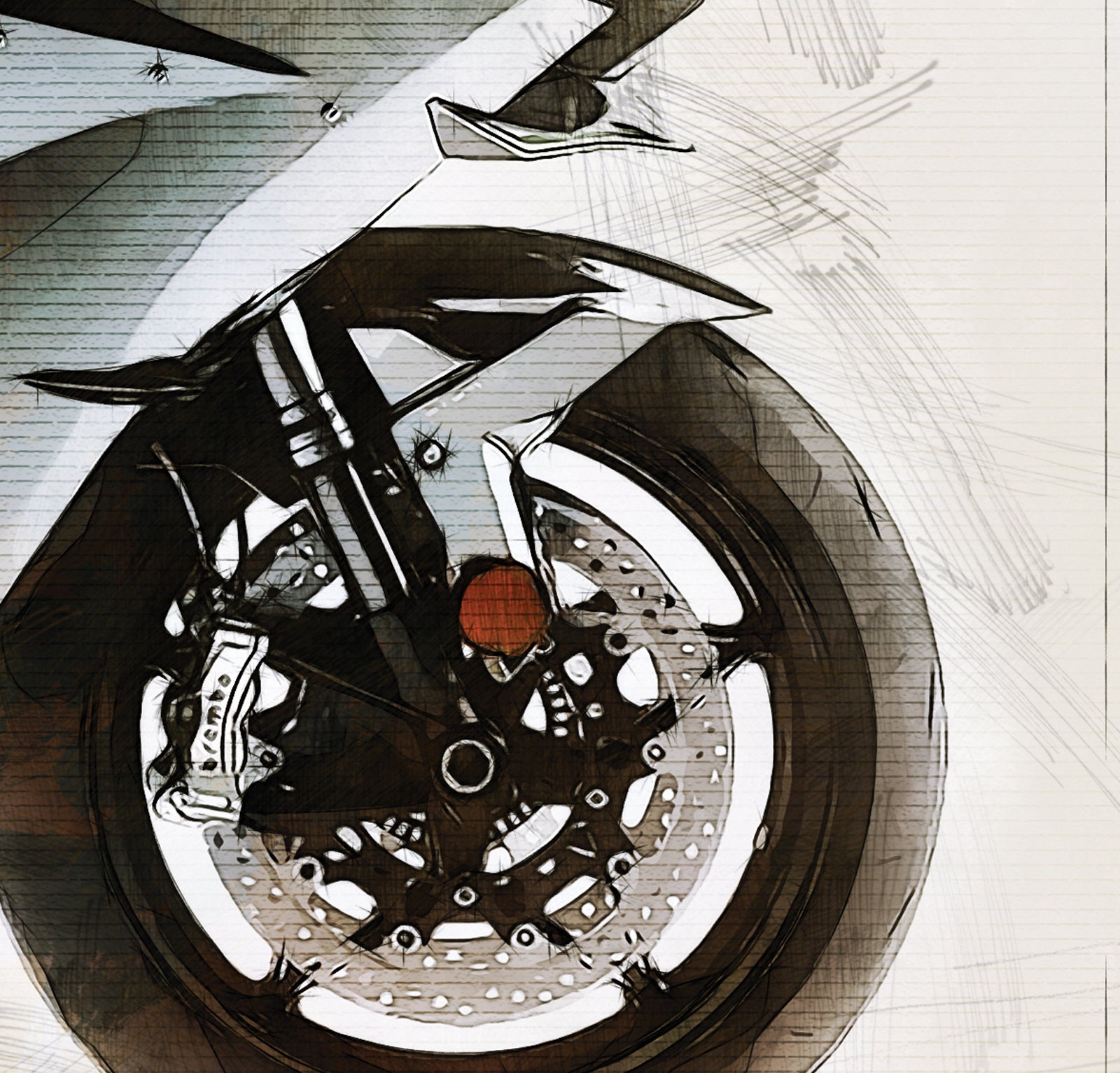 Kawasaki Ninja H2 2020 art sketch poster no frame | Etsy