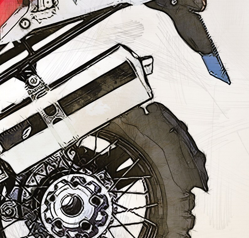 BMW R1200GS Adventure - 2006, Art Sketch Poster [no Frame] - Etsy