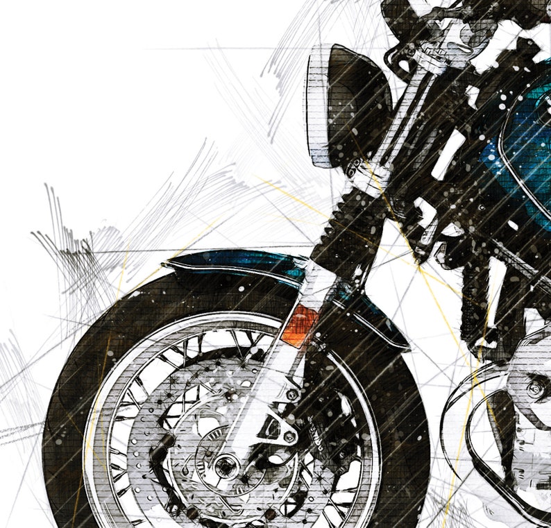 BMW R Ninet /5 2020 Art Sketch Poster no Frame - Etsy