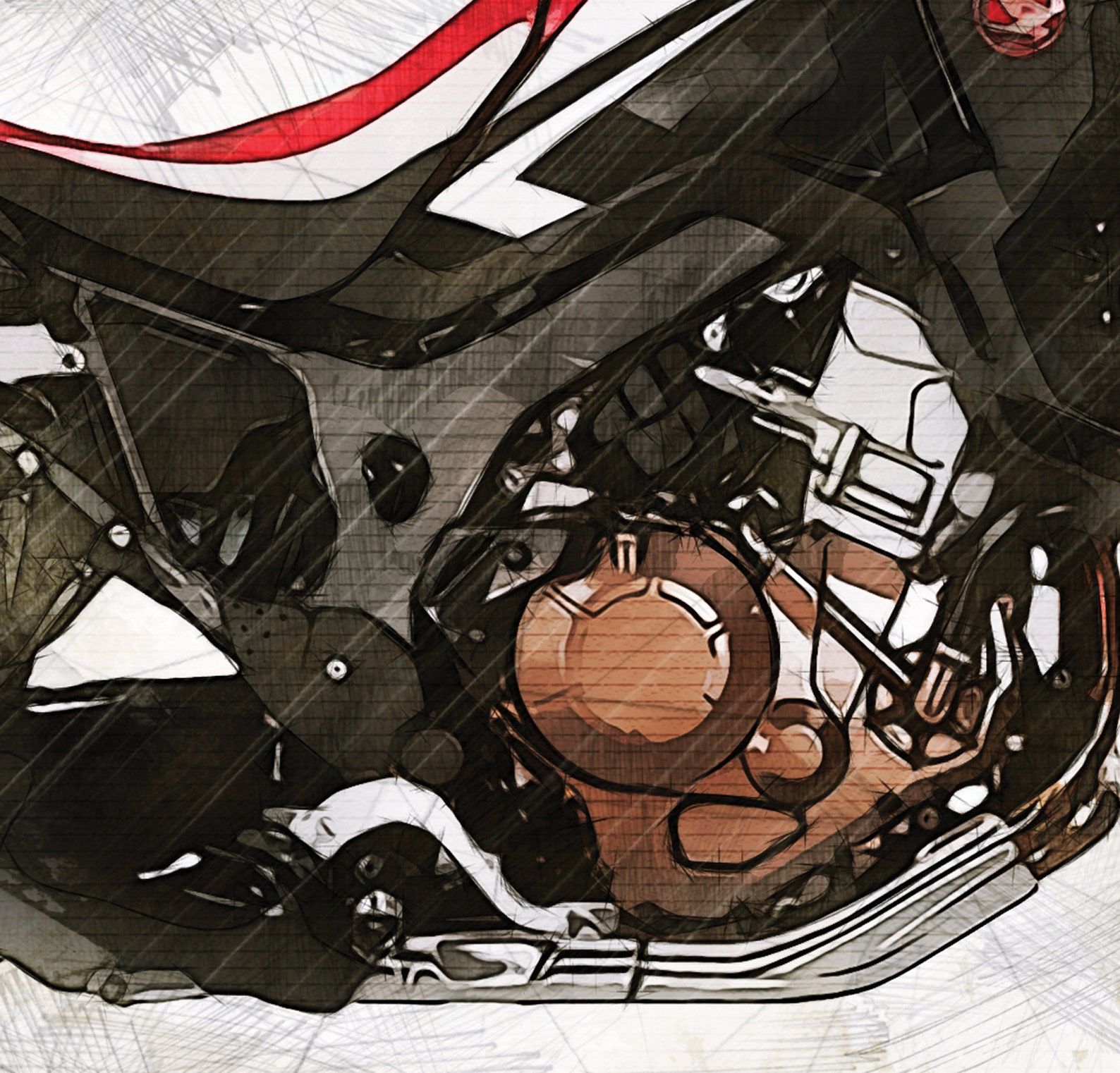 Honda CRF1000L Africa Twin -2016, Art Sketch Poster [no Frame] - Etsy