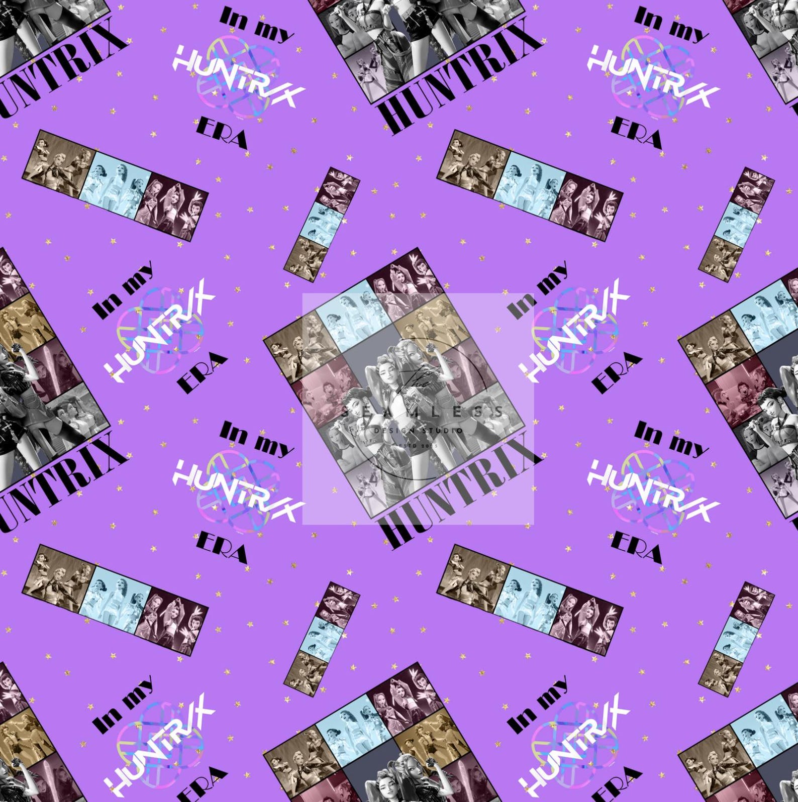 K Pop Demon Hunters, Huntrix, Seamless Digital Seamless Pattern ...