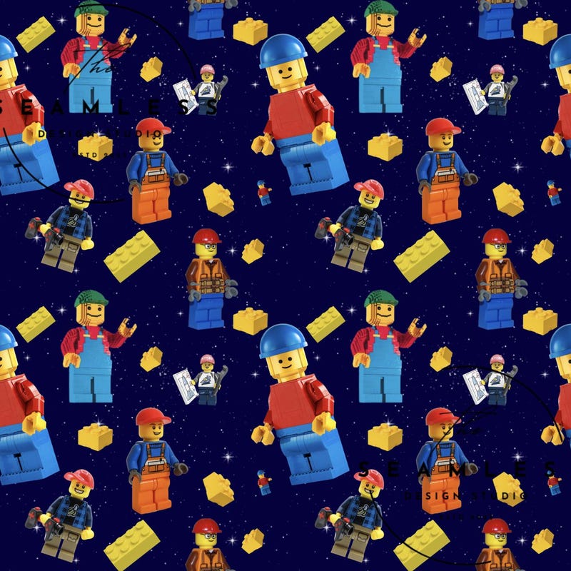 Legos Fabric - Etsy