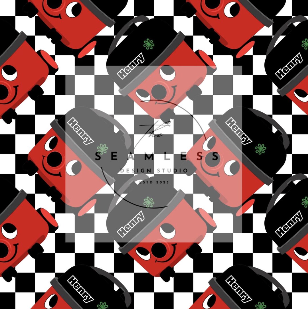 Henry Hoover Seamless Pattern Pack, 5 Designs - Etsy
