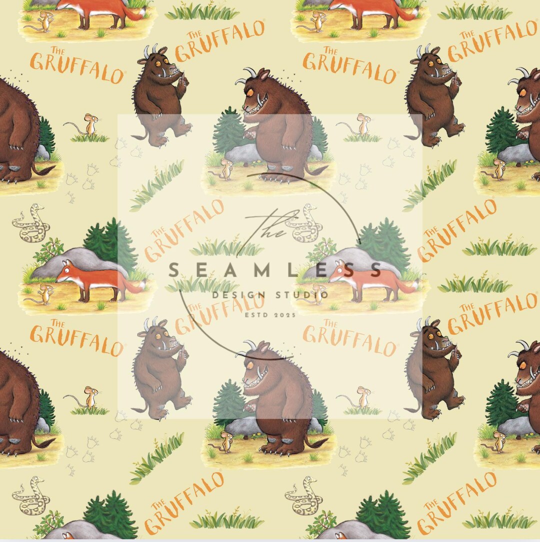 Gruffalo, Donaldson, Seamless Pattern, Digital Pattern, Download - Etsy