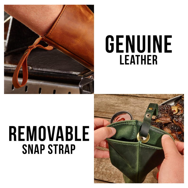 Leather Oven Mitts Personalized, Personalized Gift for Husband, Dad ...