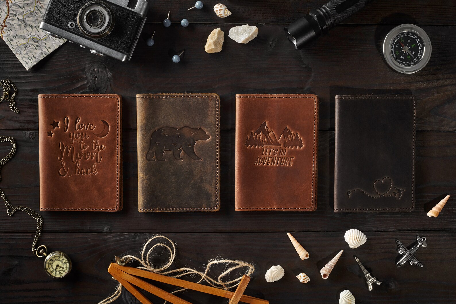 Custom Passport Case, Engraved Passport Cover, Leather Passport Holder ...