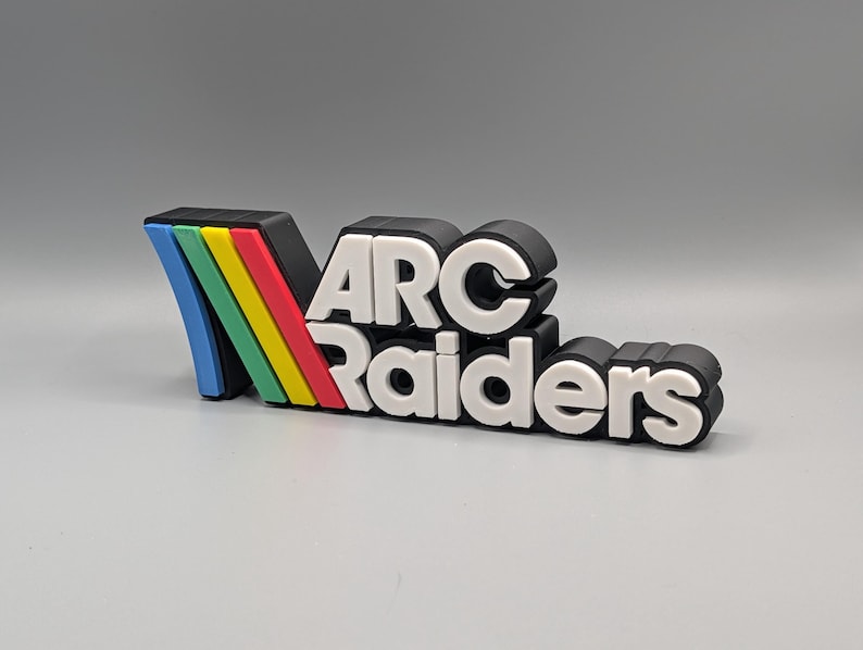 Arc Raiders Logo Sign, Gamer Room Desk Art, Game Decor - Etsy