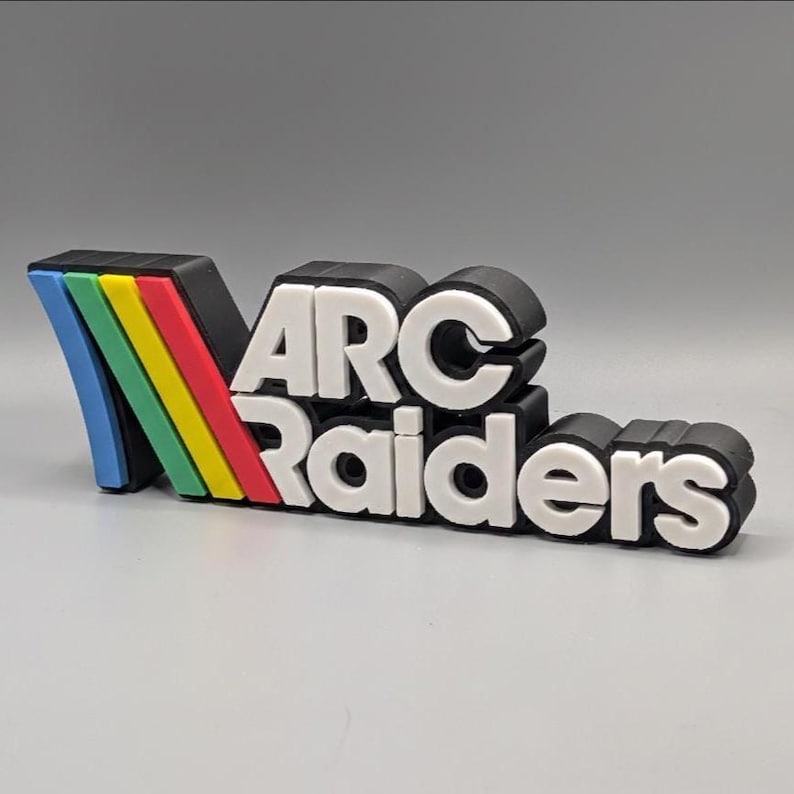 Arc Raiders Logo Sign, Gamer Room Desk Art, Game Decor - Etsy