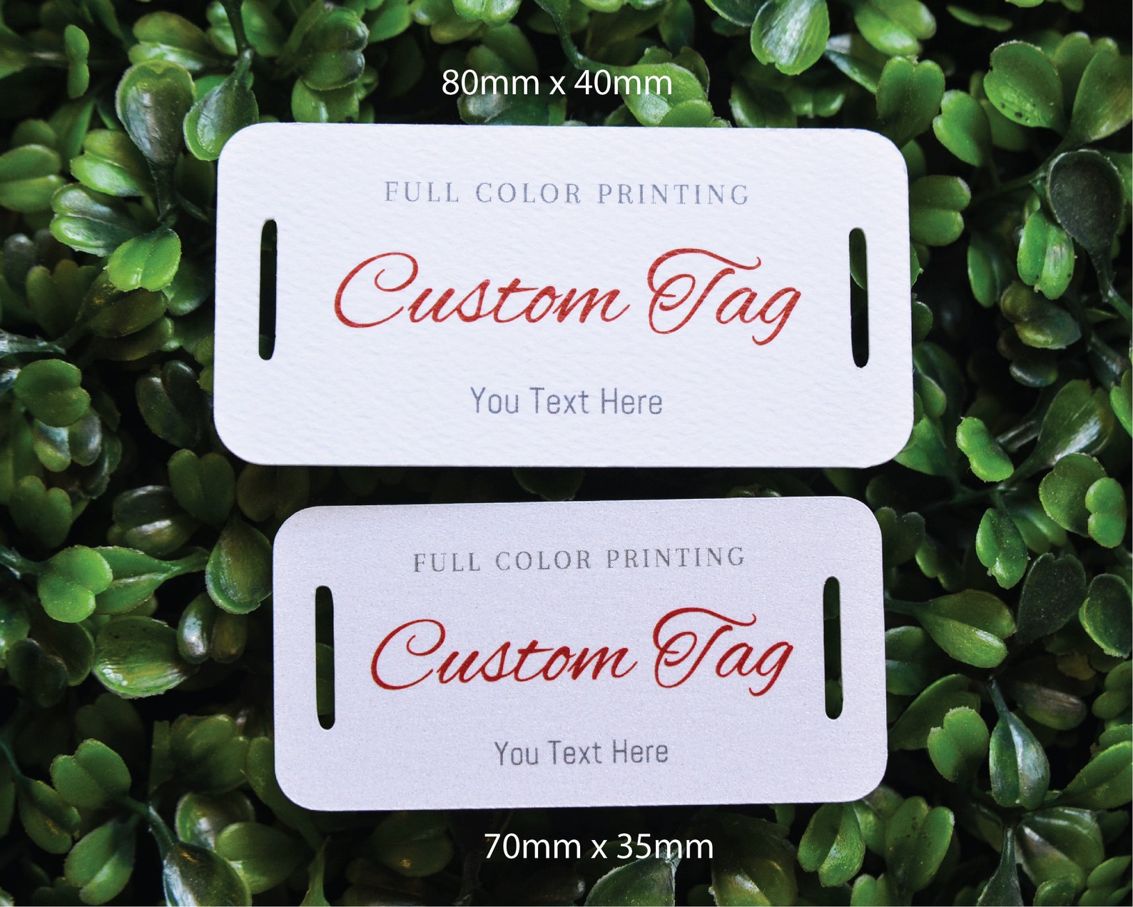Custom Printed Tag Personalized With Your Text Logo or - Etsy