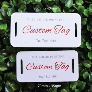 Custom Printed Tag, Personalized With Your Text, Logo or Image, Custom ...