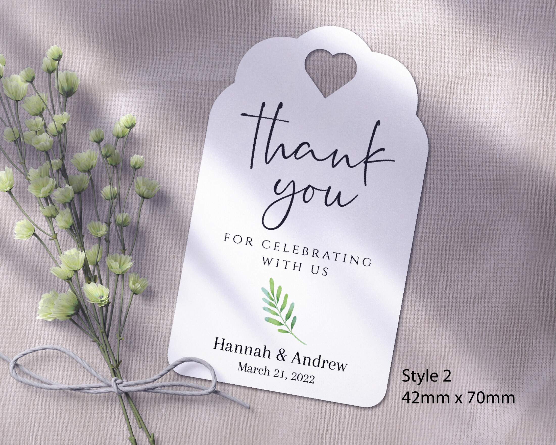 PRINTED Wedding Tag, Personalized Wedding Tag, Wedding Favors, Custom ...