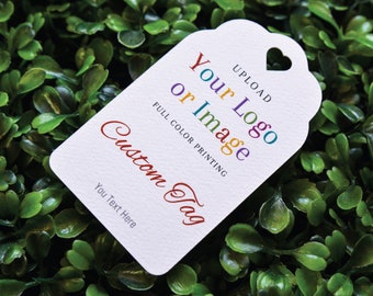 Custom Printed Tag, Personalized With Your Text, Logo or Image, Custom ...