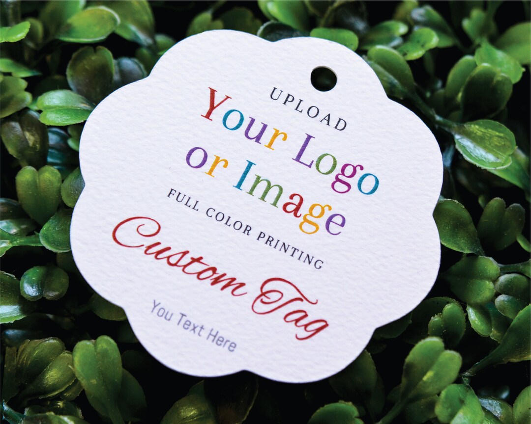 Custom Printed Tag, Personalized With Your Text, Logo or Image, Custom ...